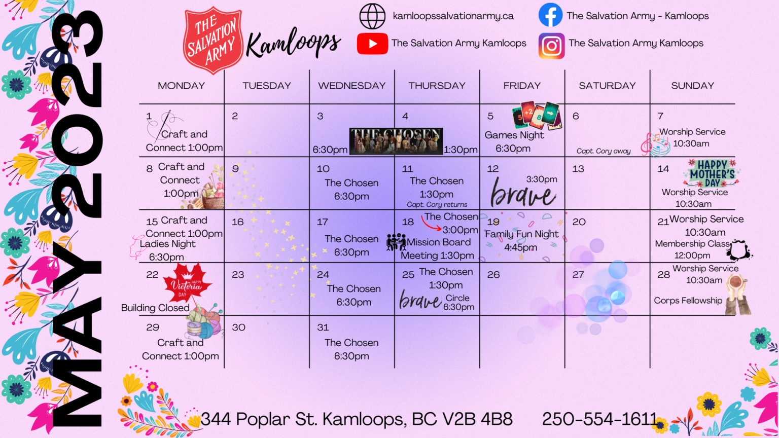 Salvation Army Kamloops | May Events